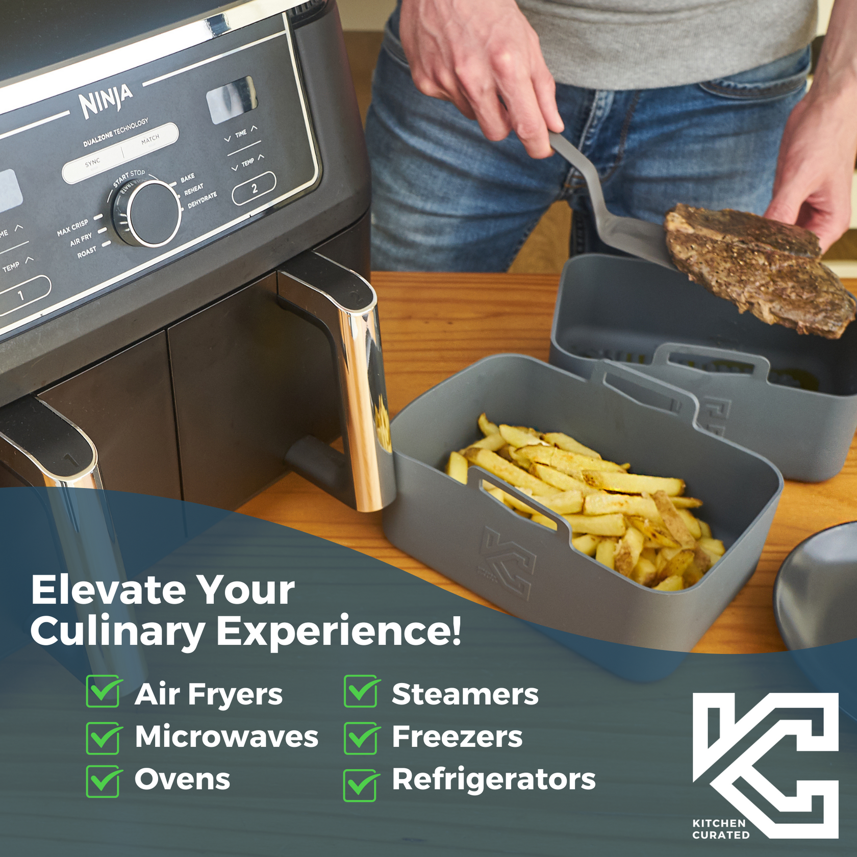 The Best Ninja Air Fryer Accessories: Silicone Liners – Kitchen Curated